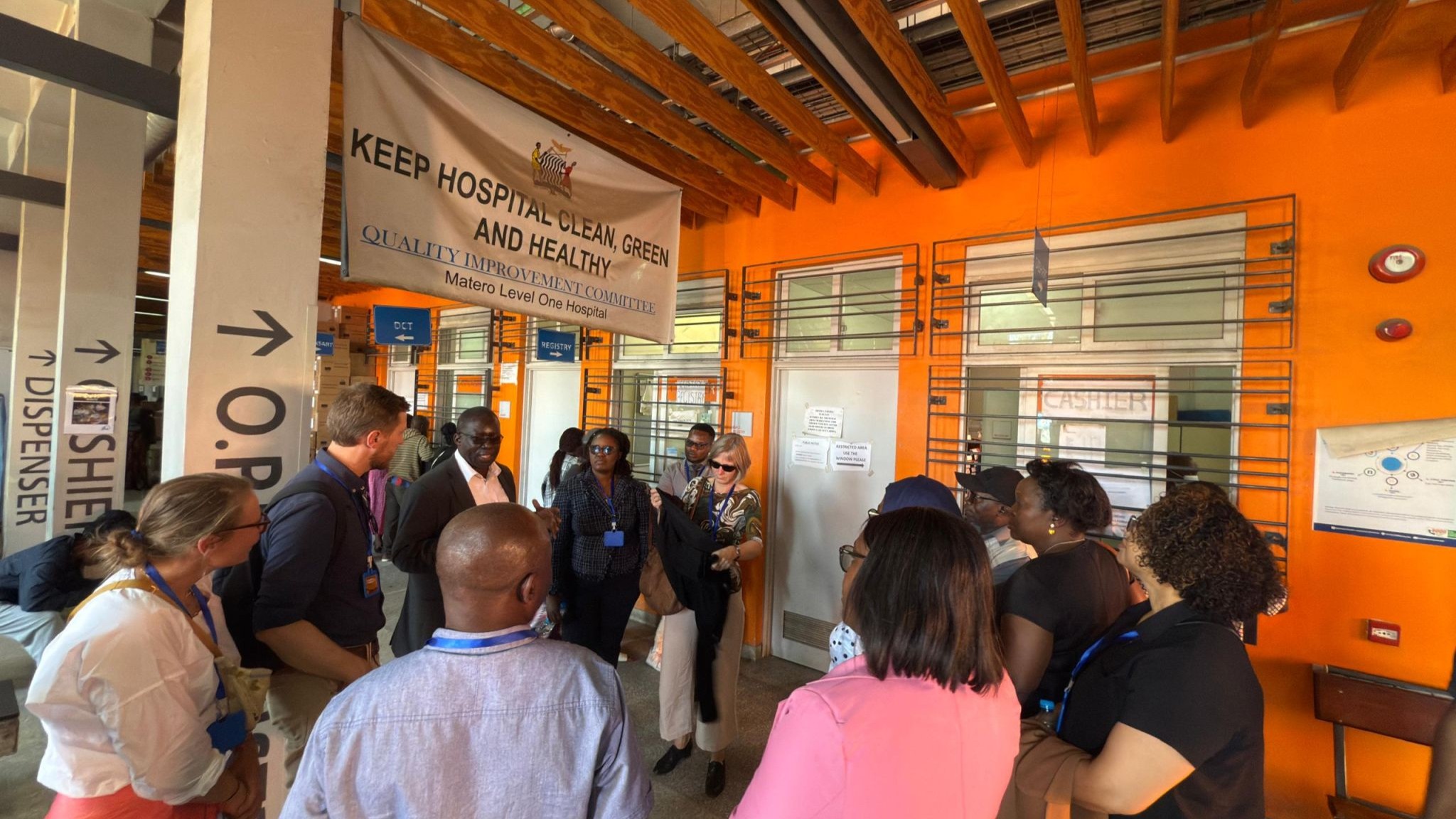 IS4NCDs Consortium Members Visit Matero First Level Hospital PenPlus Clinic on Day 3 of First ...